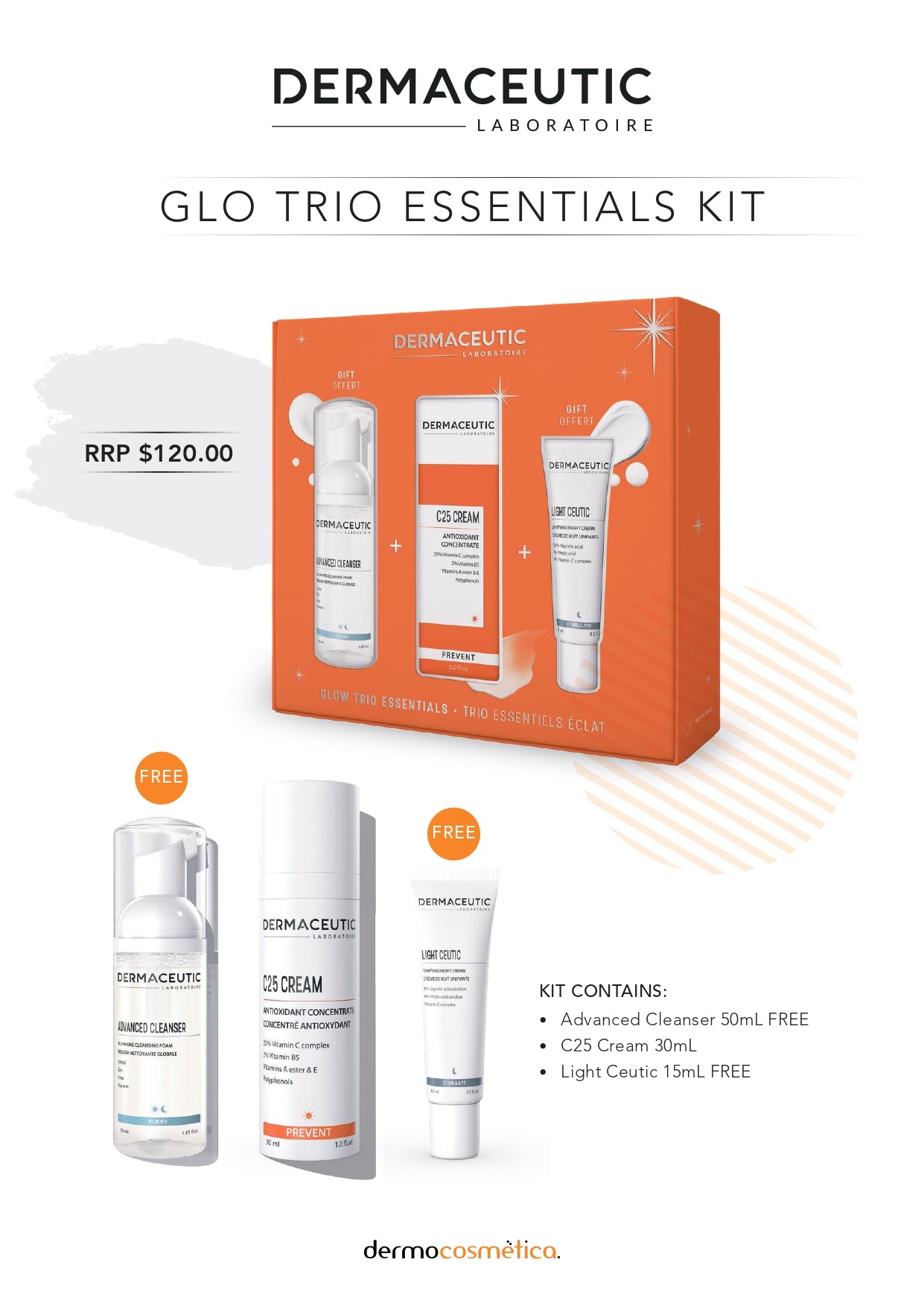 Dermaceutic Glow Trio Essentials Kit – The Facial Room